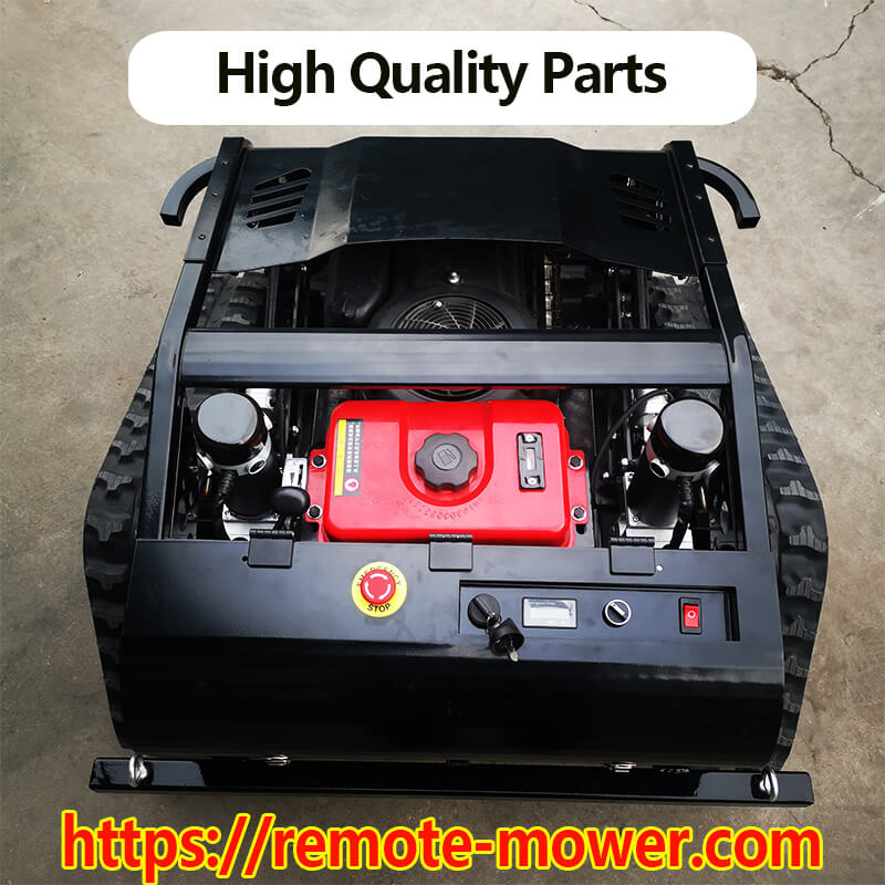 Remote Controlled Lawn Mower Robot Grass Cutter For Slopes
